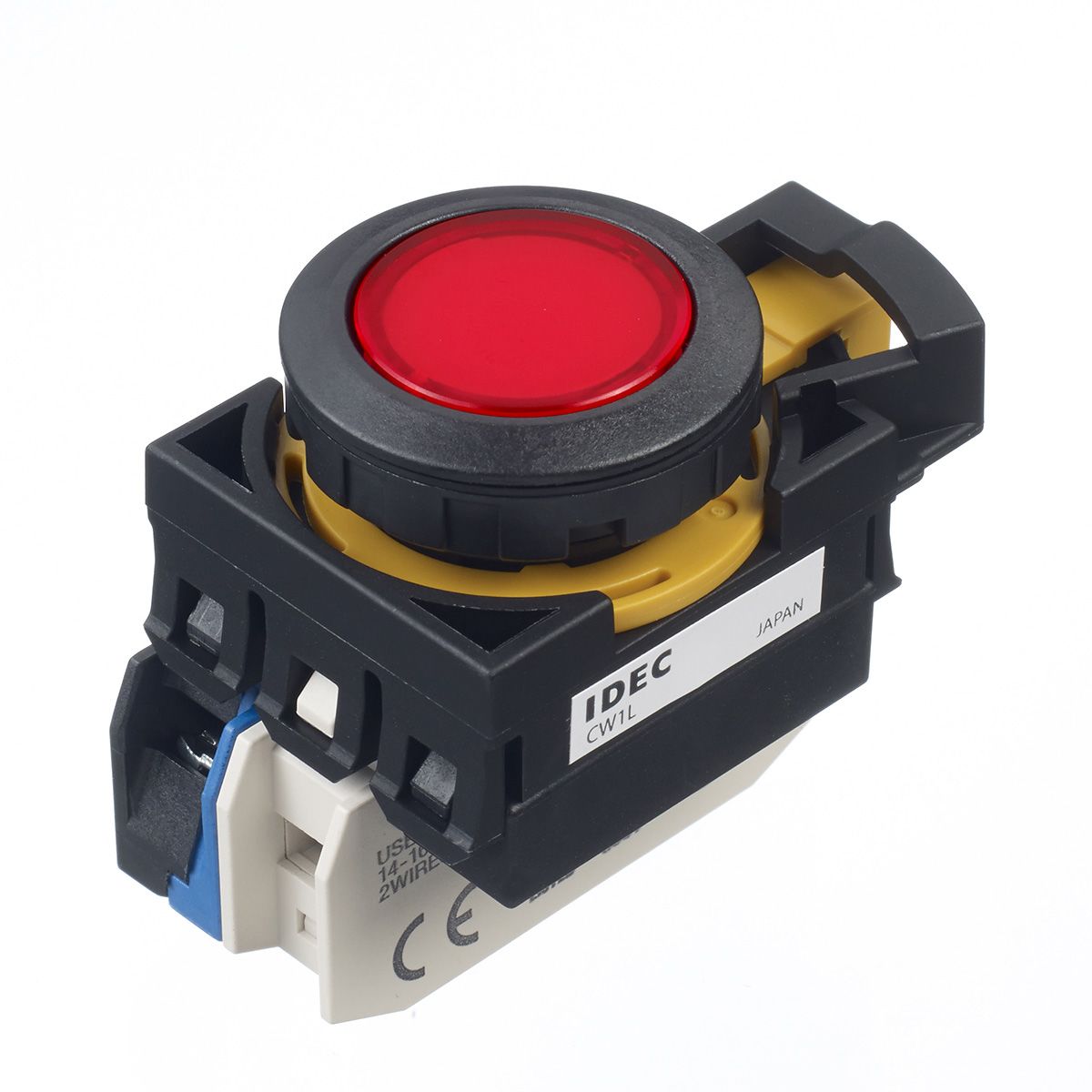 CW1L-M1E10QM4R | Idec CW Series Illuminated Push Button, Panel Mount, NO, IP65 | RS