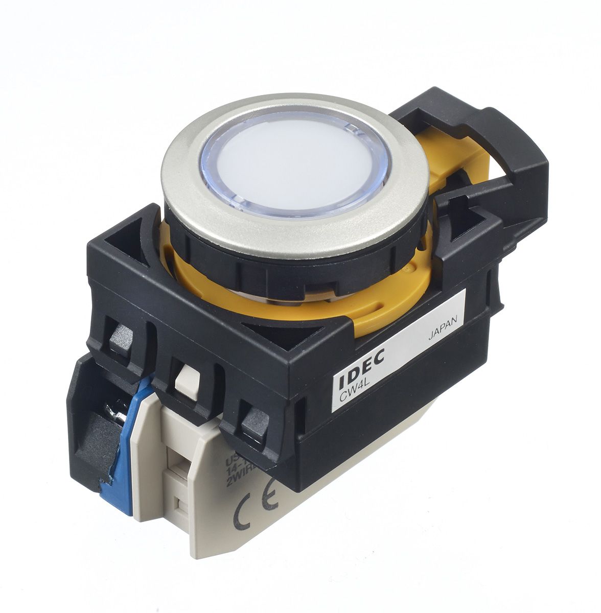 CW4L-M1E10Q4PW | Idec CW Series Illuminated Push Button, Panel Mount, NO, IP65 | RS