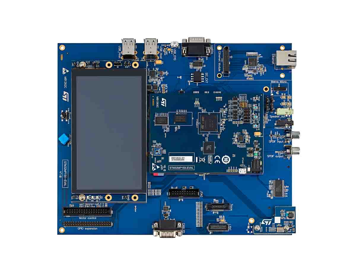 STMicroelectronics Evaluation Boards with STM32MP157 MPUs Evaluation Board STM32MP157A-EV1 | RS