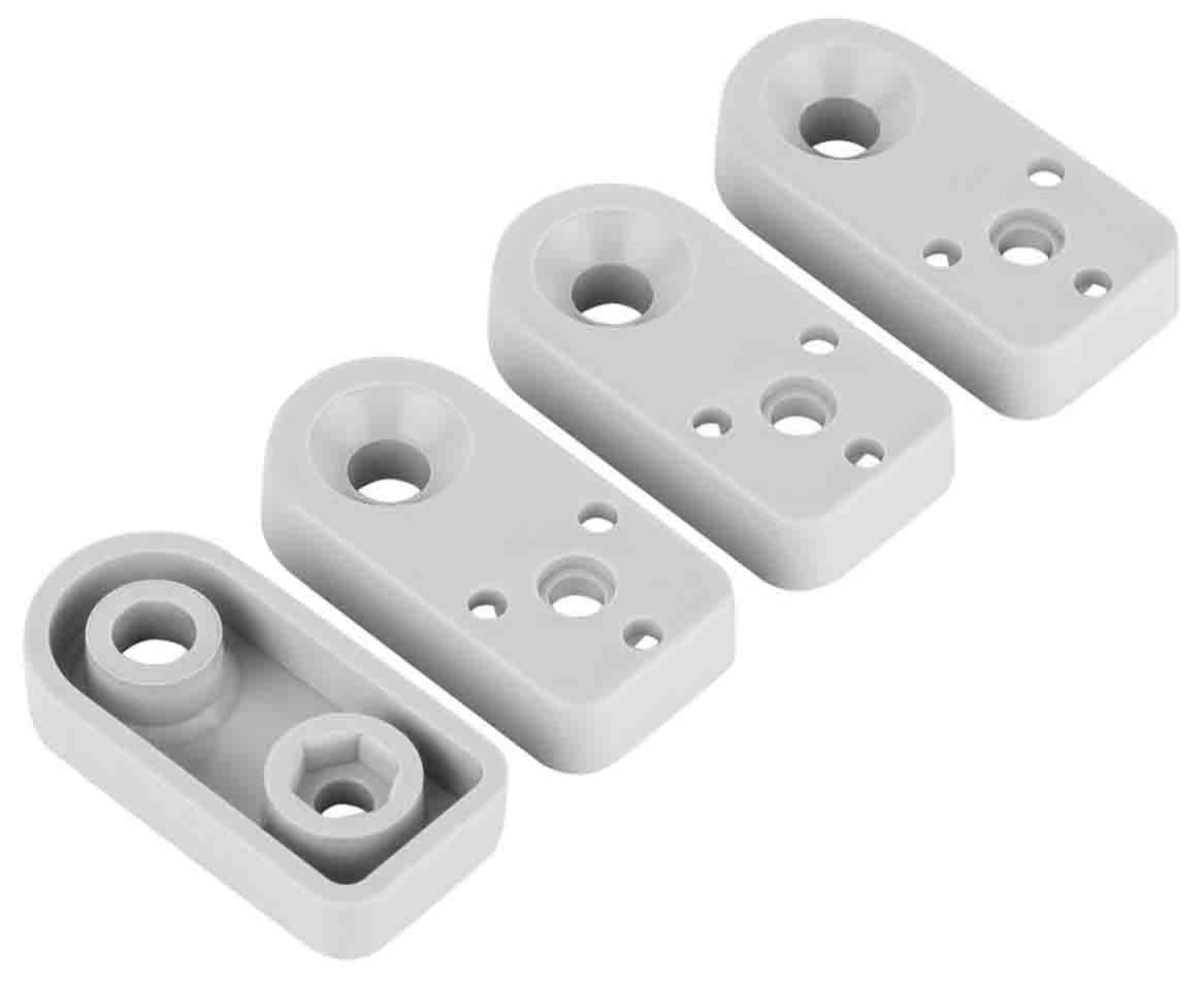 RS PRO 40 X 20 X 8mm Mounting Bracket For Use With Hermetic Enclosures RS