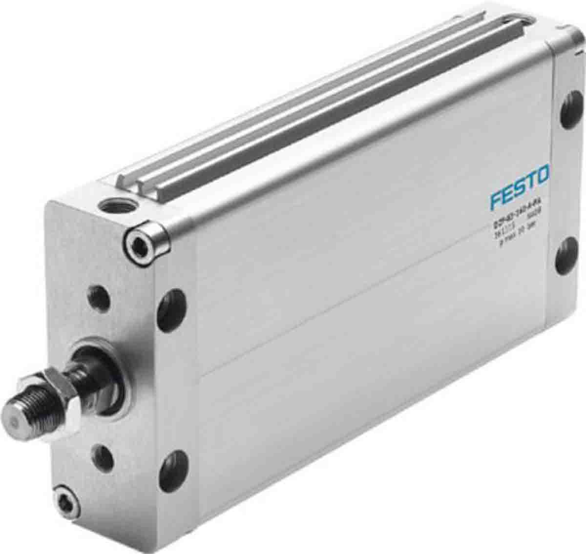 Festo Pneumatic Compact Cylinder - 161313, 63mm Bore, 100mm Stroke, DZF-63-100-A-P-A Series ...