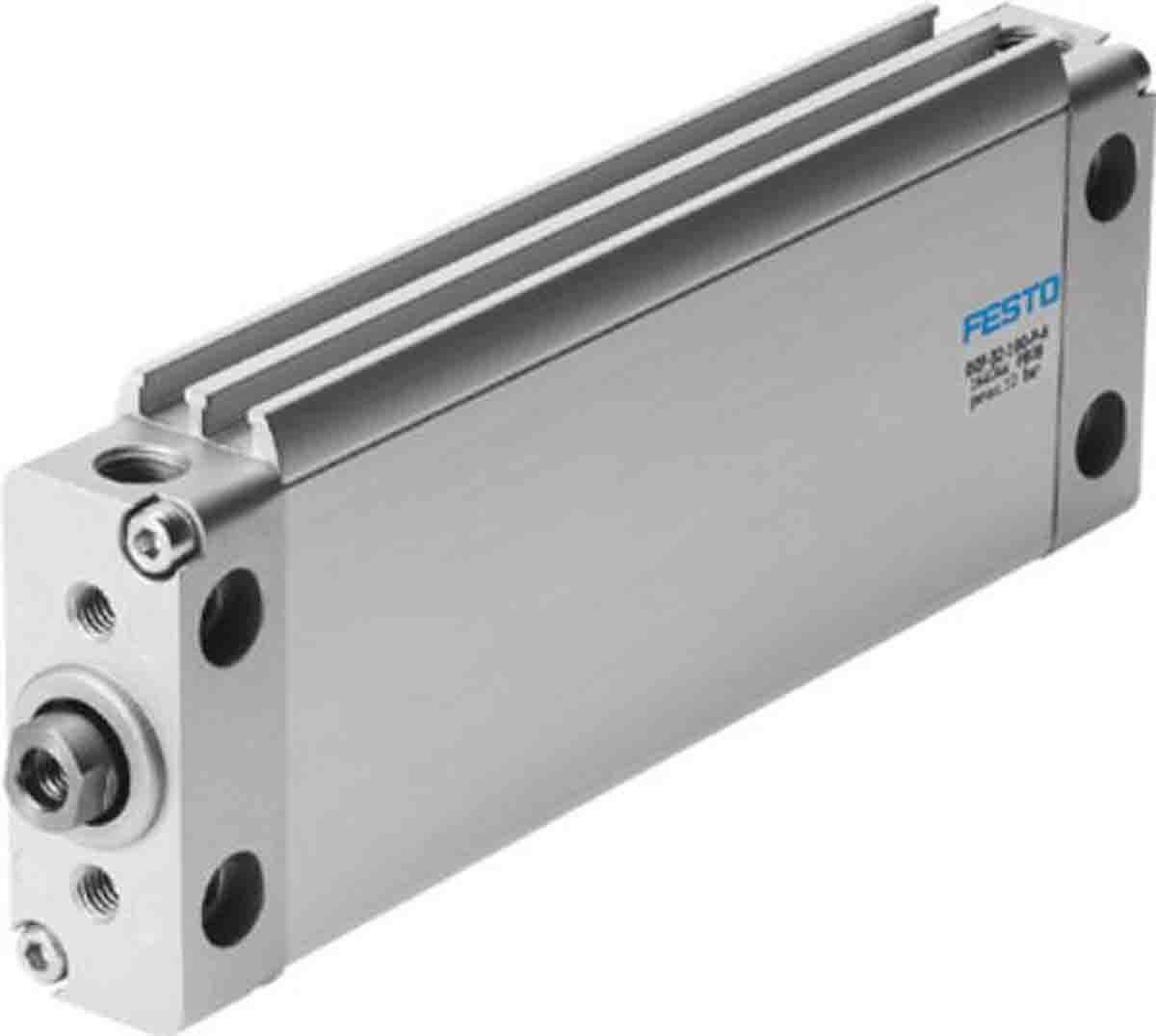 Festo Pneumatic Compact Cylinder - 164083, 63mm Bore, 40mm Stroke, DZF-63-40-P-A Series, Double ...