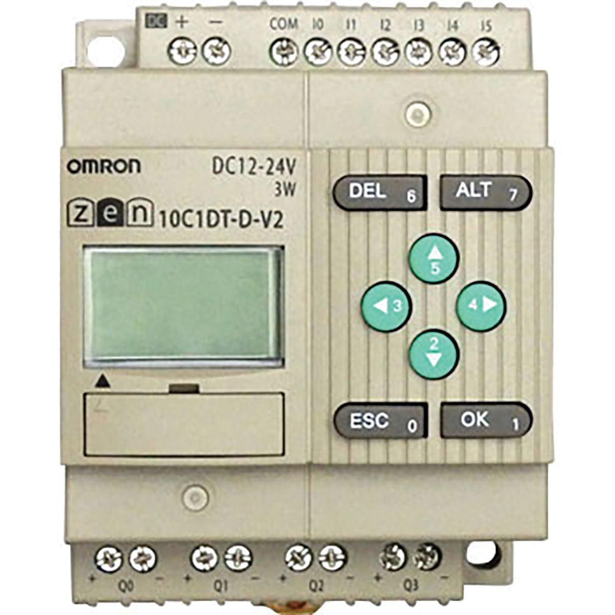 Zen 10c1dt D V2 Omron Zen Logic Module 6 Inputs 4 Outputs Transistor Computer Front 6220