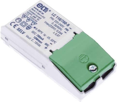 DLC 110/500-B | ELT, 9 → 21V Output, 10W Output, 500mA Output, Constant Current | RS