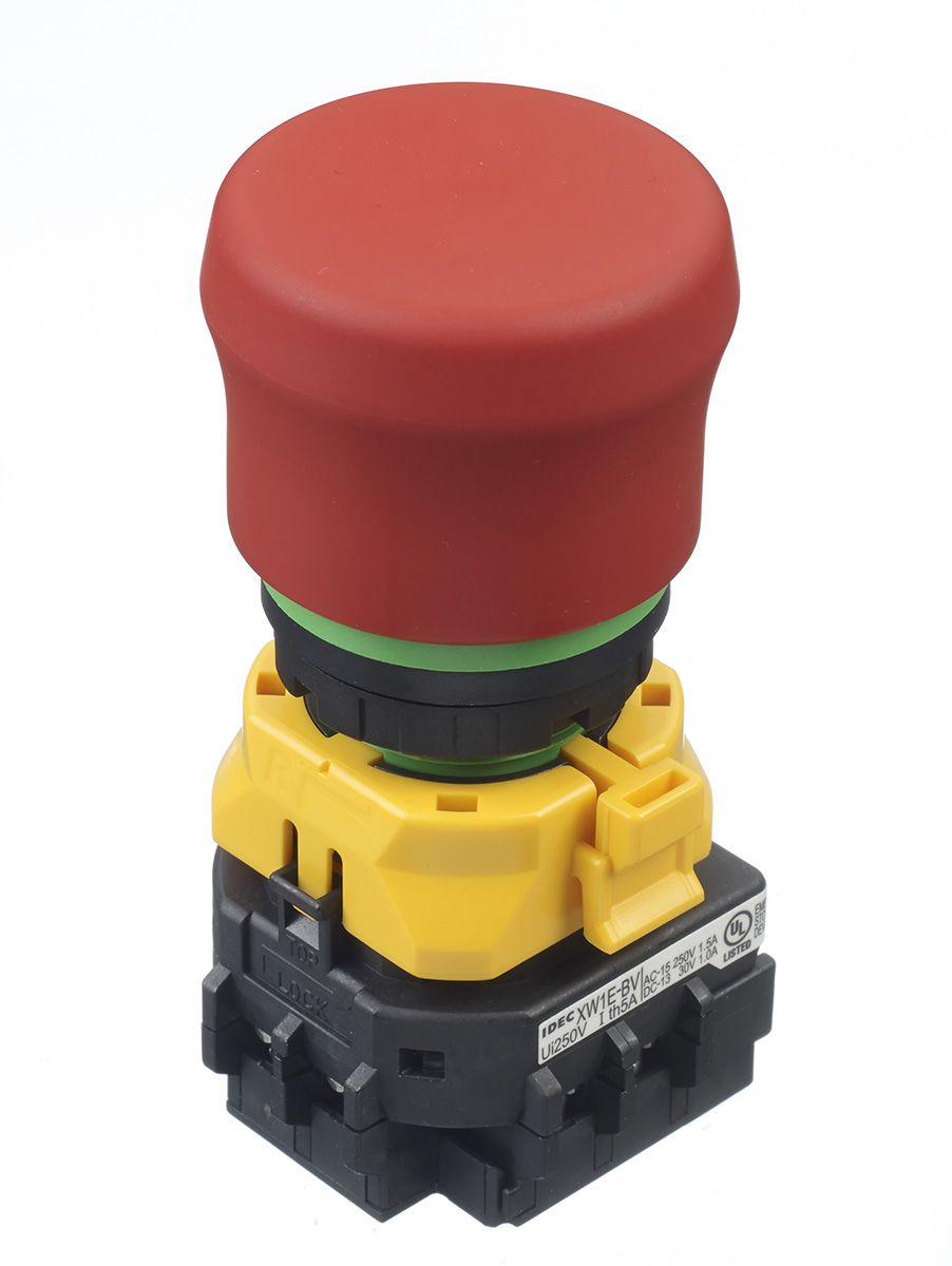 Xw1e Bv4tg13mfr Idec Xw1e Series Red Emergency Stop Push Button No