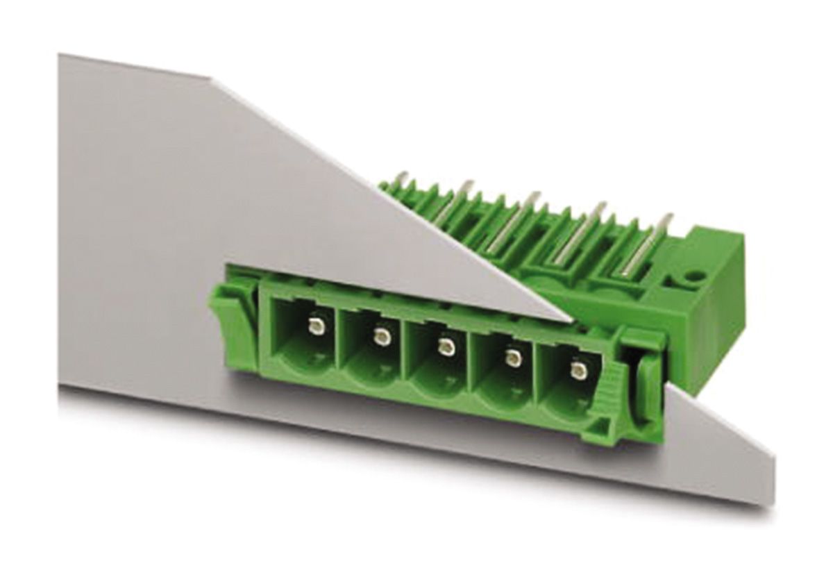 1702109 | Phoenix Contact Pluggable Terminal Block, 76.0A, Solder ...