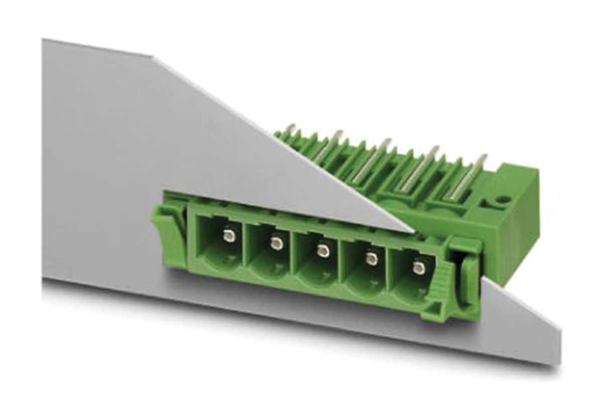 1702154 | Phoenix Contact Pluggable Terminal Block, 76.0A, Solder ...