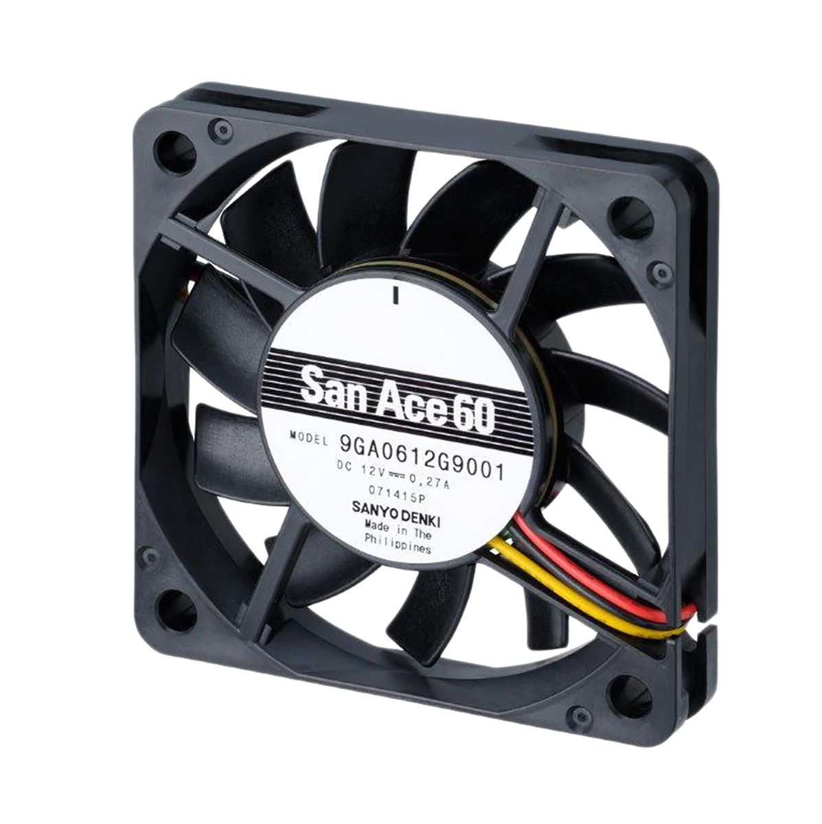 山洋電気 軸流ファン 電源電圧:12 V Dc Dc 60 X 60 X 10mm 9ga0612h9001 Rs