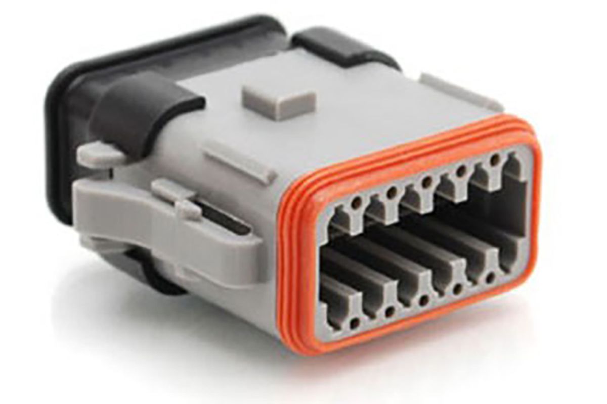 AT06-12SA-SRGRY | Amphenol Industrial, AT Automotive Connector Plug 12 Way, Crimp Termination | RS