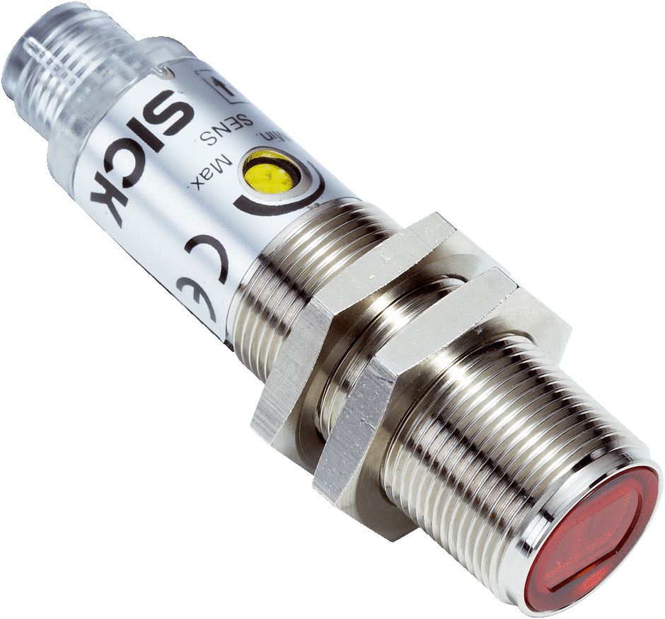 VL180-2P42462 | Sick Retroreflective Photoelectric Sensor, Barrel Sensor, 7 m Detection Range | RS