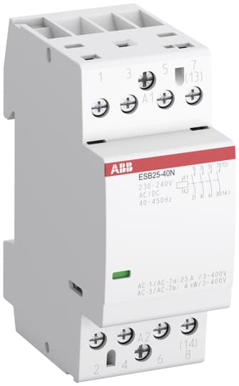 1SAE342111R0140 | ABB EN40-40N-01 Contactor, 24 V Coil, 4 Pole, 40 A, 2.77 kW, 4NO | RS