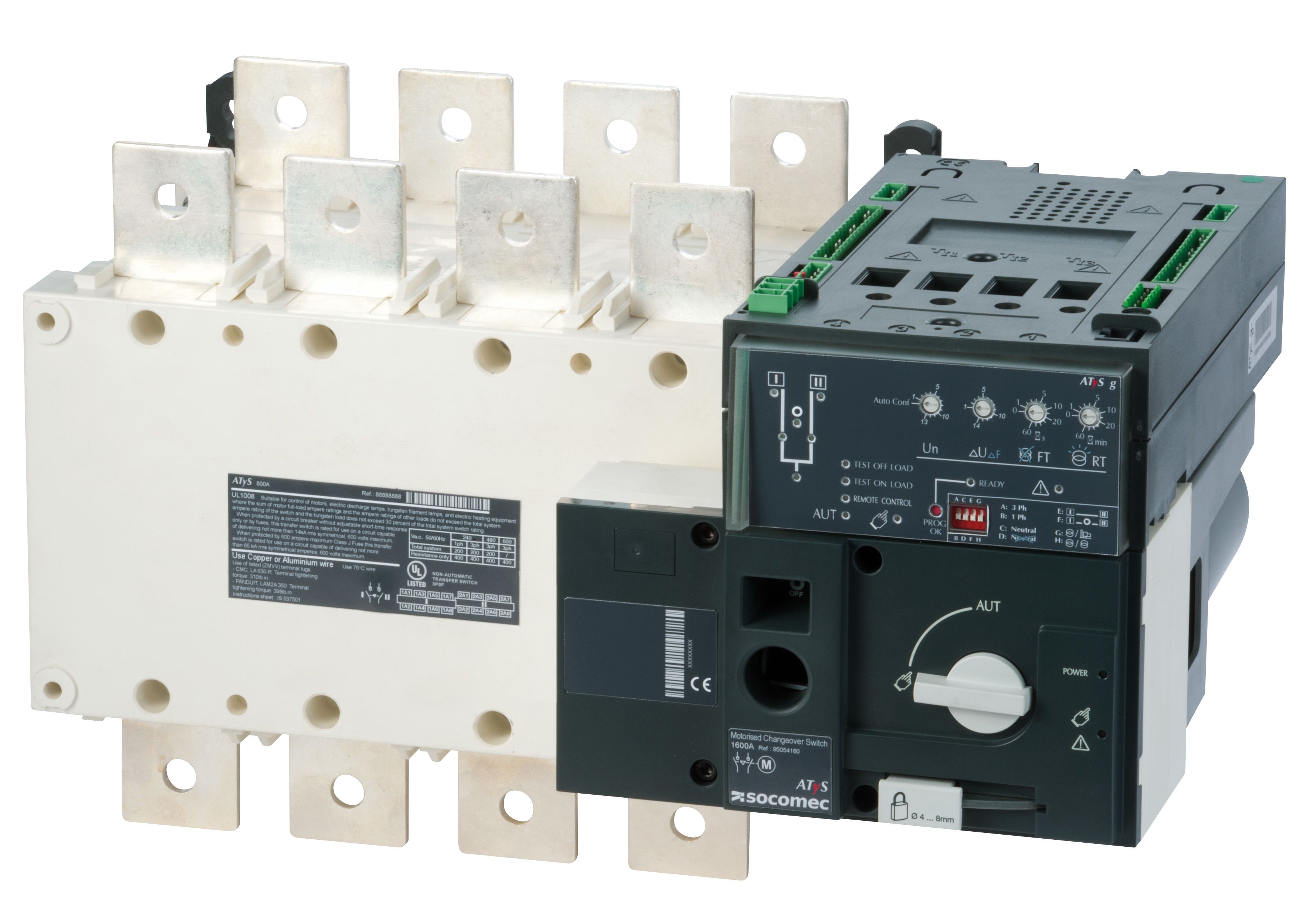 95534080 Socomec 4P Pole Non Fused Switch Disconnector 800A Maximum