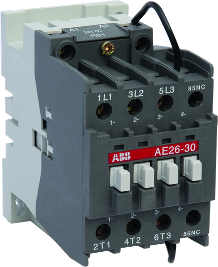 1SBL249001R8600 | Contactor ABB de 3 polos, 3 NA, 45 A, bobina 110 V, 15 kW | RS