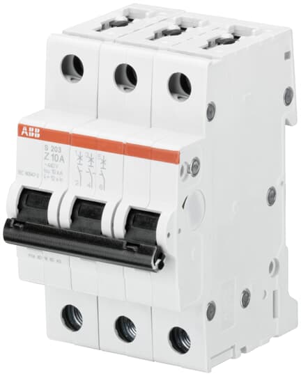 2CDS253001R0318 S203 Z 3A - 10 KA | ABB System Pro M Compact S200 MCB, 3P Poles, 3A, Type Z | RS