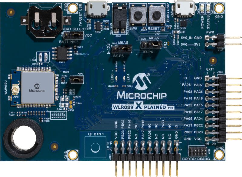 Microchip EV23M25A SAMR34/35 LoRa Xplained Pro Board for Dual mode ...