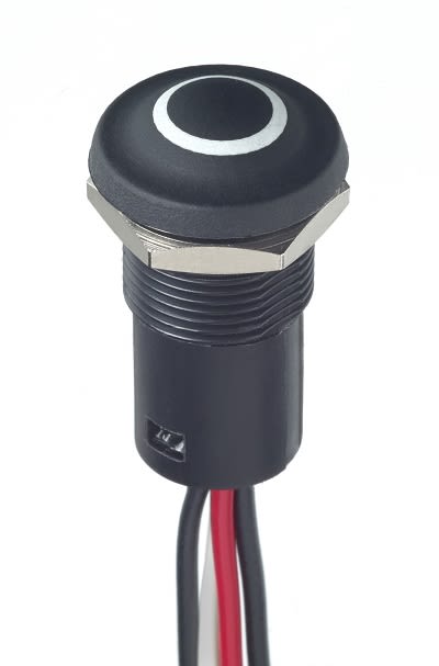 IXP5W02WRXN9 | APEM IX Series Illuminated Momentary Illuminated Push Button Switch, Bushing, NC ...