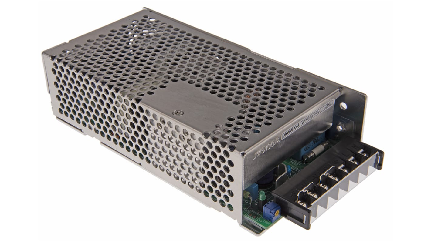 TDK-Lambda Embedded Switch Mode Power Supply SMPS, JWS 100 12A HFP, 12V dc, 8.5A, 102W, 1 Output ...