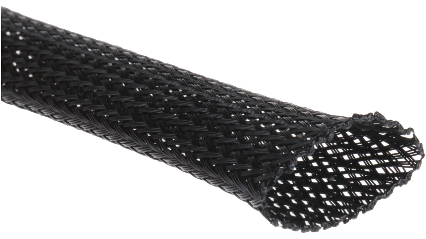 Black braided hose sleeve store