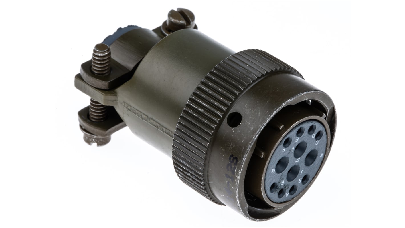 ITT Cannon MIL規格丸型コネクタ KPT, シリーズ, オス, 12極 ITT Cannon MIL規格丸型コネクタ KPT, シリーズ, オス, 12極