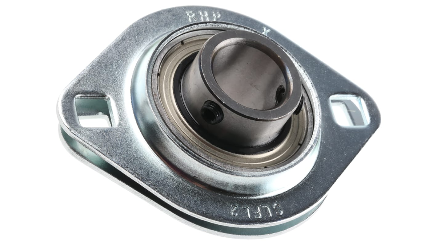2 Hole Flange Bearing Unit, SLFL20, 20mm ID | RS