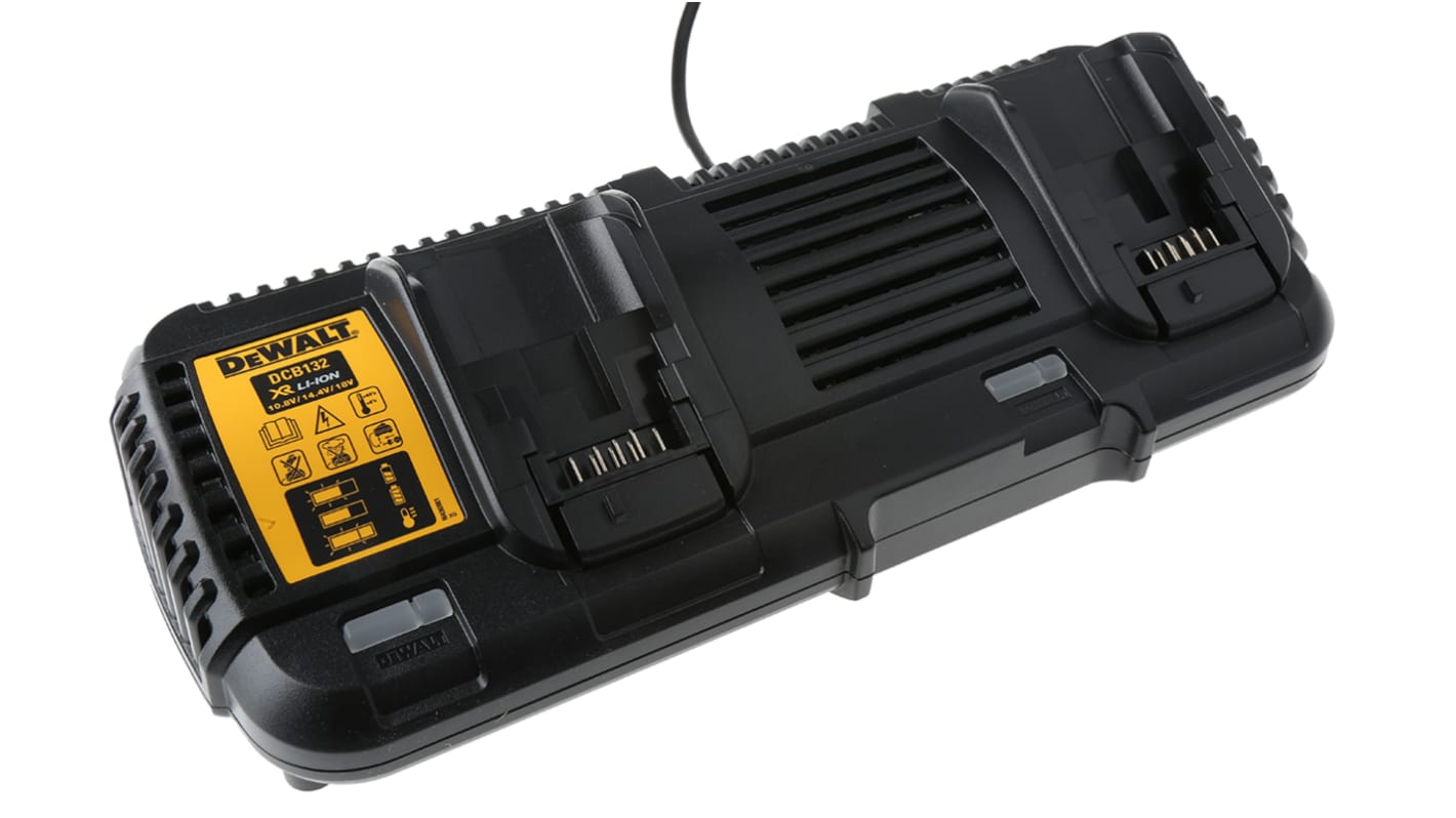 DeWALT DCB132 GB Battery Charger 20 V 60 V for use with DeWALT 54V XR Batteries UK Plug RS