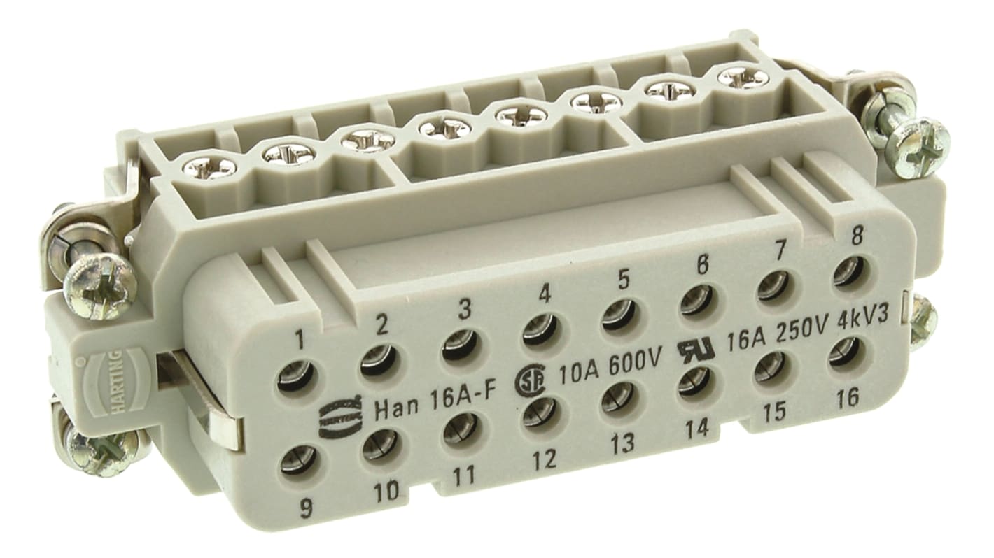 HARTING ヘビーデューティパワーコネクタインサート Han A HARTING ヘビーデューティパワーコネクタインサート Han A