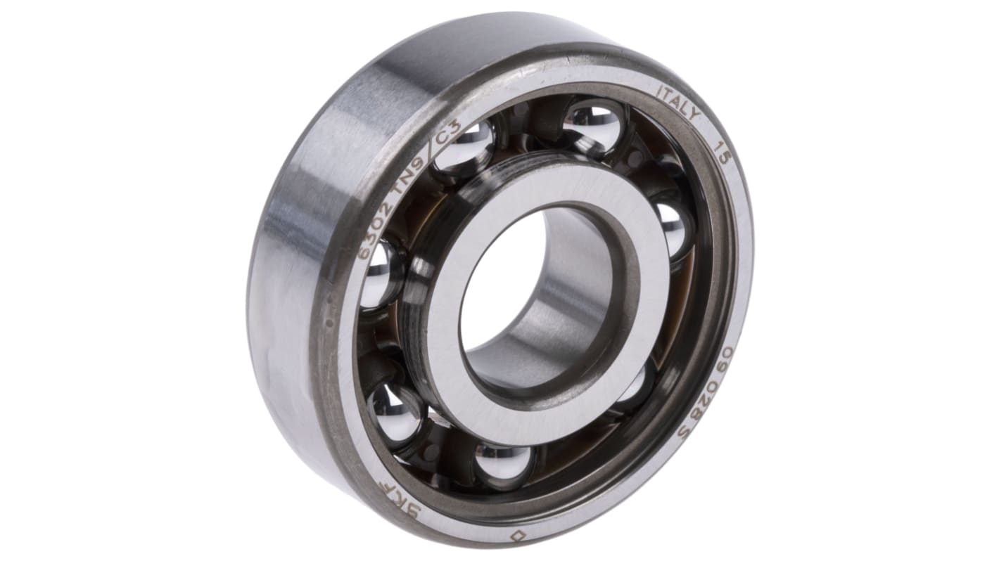 6302 TN9/C3 | Rodamiento de bolas rígido SKF, Ø int. 15mm, Ø ext. 42mm, ancho 13mm | RS