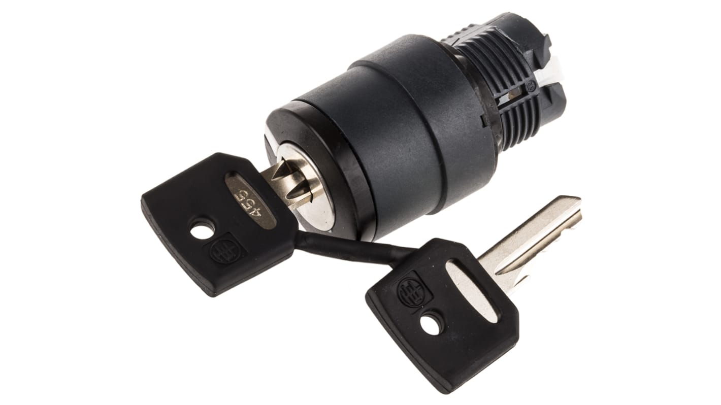 ZB5AG6 | Schneider Electric Harmony XB5 2-position Key Switch Head, Spring Return from Left and ...