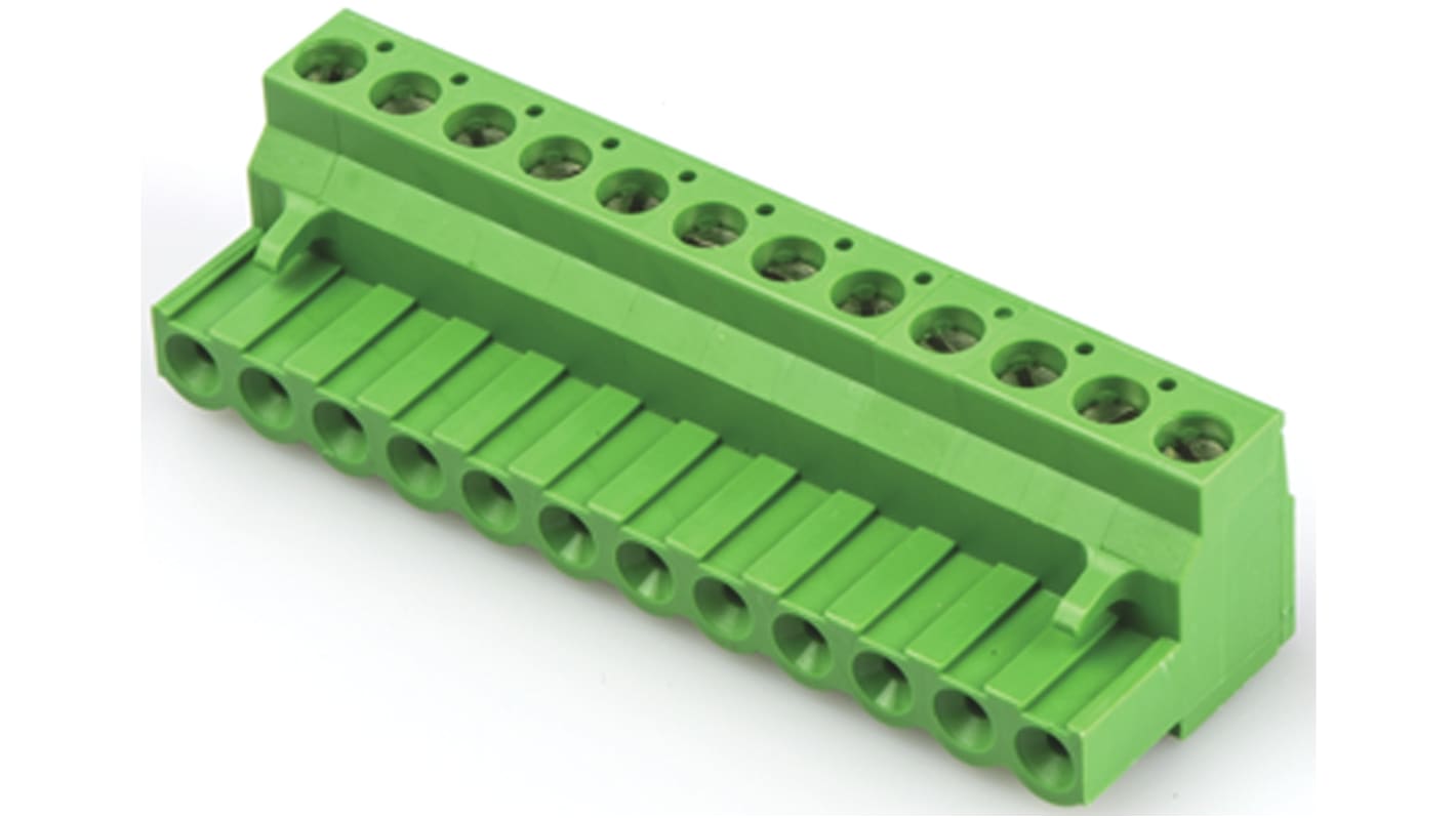 Te Connectivity 5 08mm Pitch 12 Way Pluggable Terminal Block Plug