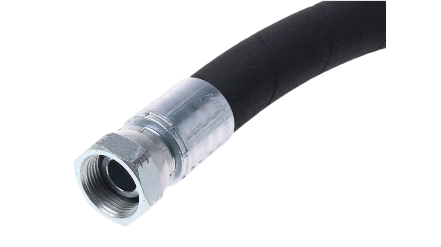 448 6206 Parker 500mm Synthetic Rubber Hydraulic Hose Assembly 215