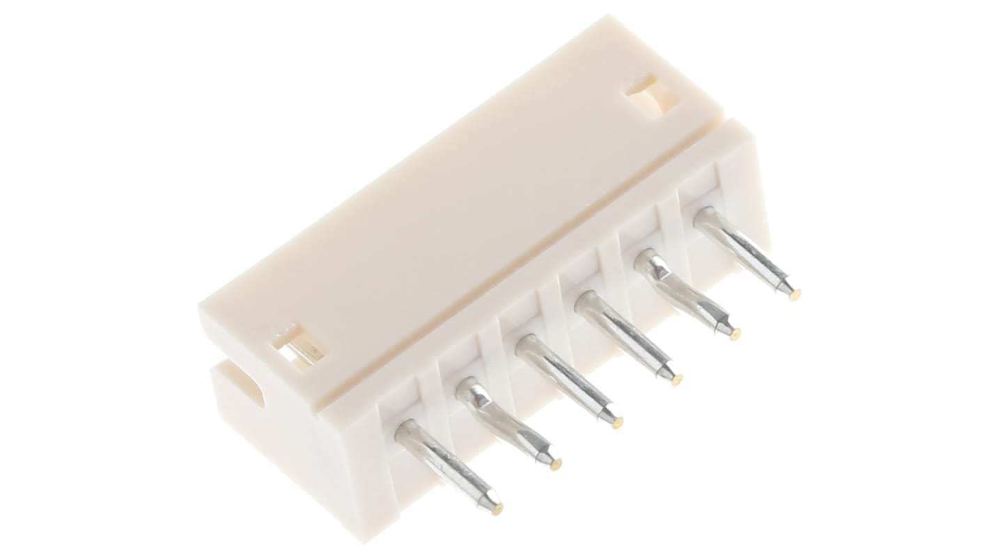 B6B-ZR (LF)(SN) | JST ストレート 基板接続用ピンヘッダ 6極 1.5mm 1列, スルーホール実装 | RS