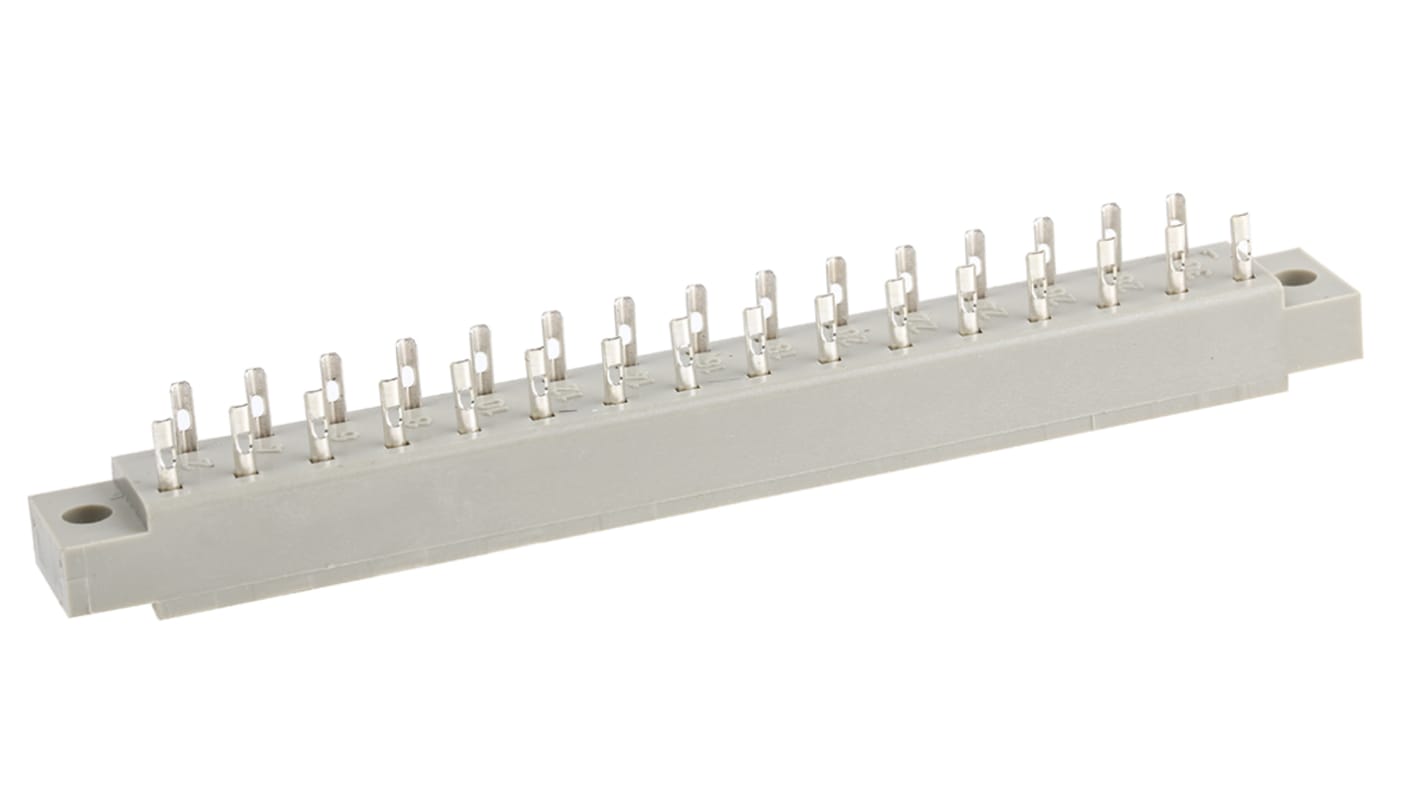 A 31-S2/SILVER | ASSMANN WSW 5mm Pitch 31 Way 2 Row Straight Female DIN ...