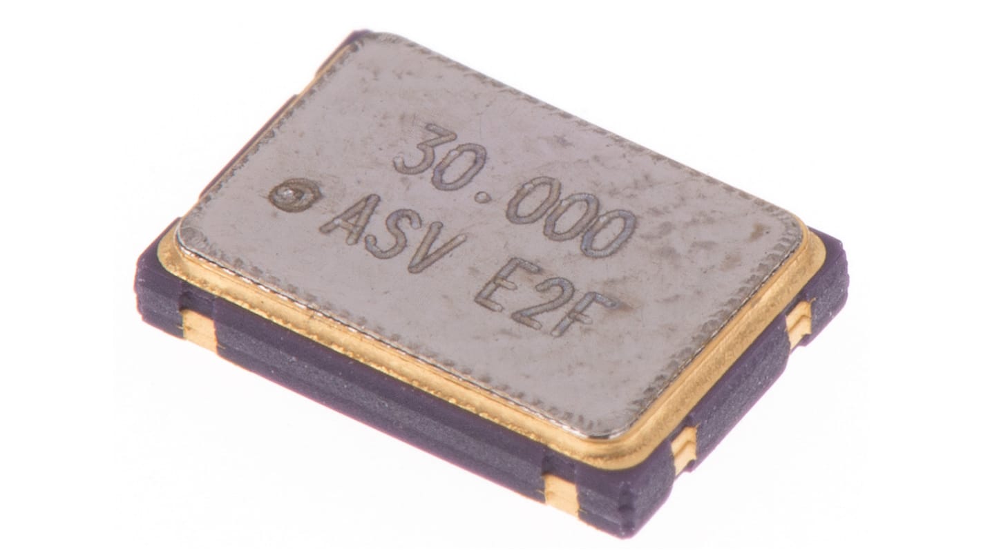Abracon, 30MHz XO Oscillator, ±20ppm HCMOS, TTL, 4-Pin SMD ASV-30.000MHz-EJ | RS