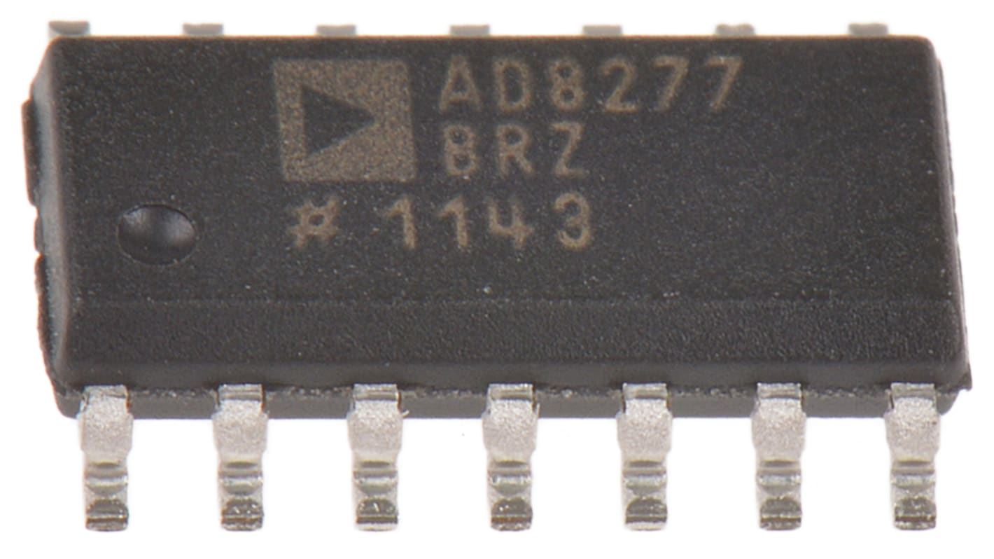 AD8277BRZ Analog Devices, 2-Channel Differential Amplifier 550kHz Rail to Rail Output 14-Pin ...