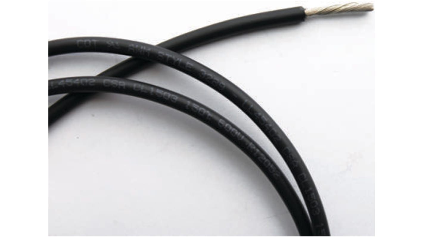 Fils de connexion RS PRO, 4 mm², Noir, 11 AWG, 100m, 600 V | RS