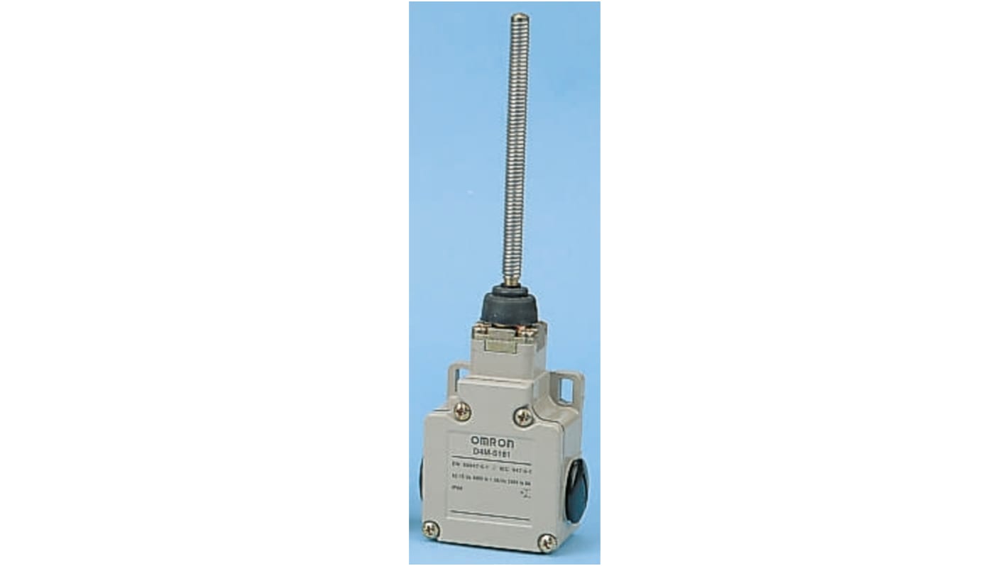 D4M-5181 | Final de carrera con Varilla Omron, NA/NC, 400V, 6A, IP66 | RS