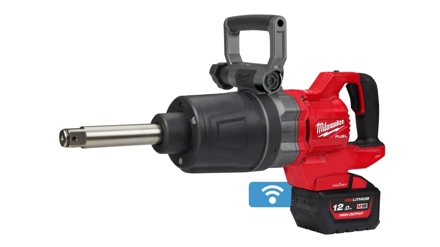4933471757 Milwaukee 1 in 18V Impact Wrench UK Plug RS