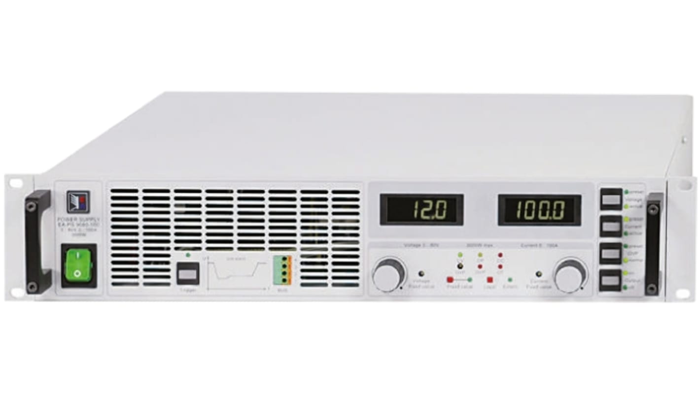 EA-PS 9080-100 ZH KFZ | EA Elektro-Automatik Bench Power Supply, 80V, 100A, 1-Output, 3kW | RS