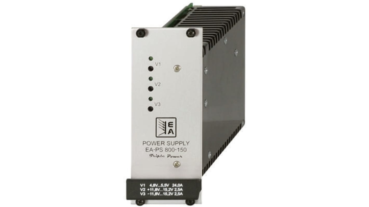 EA Elektro-Automatik Switching Power Supply, EA-PS 805-12-12-150 Triple, 5 V dc, ±12 V dc, 2.5A ...