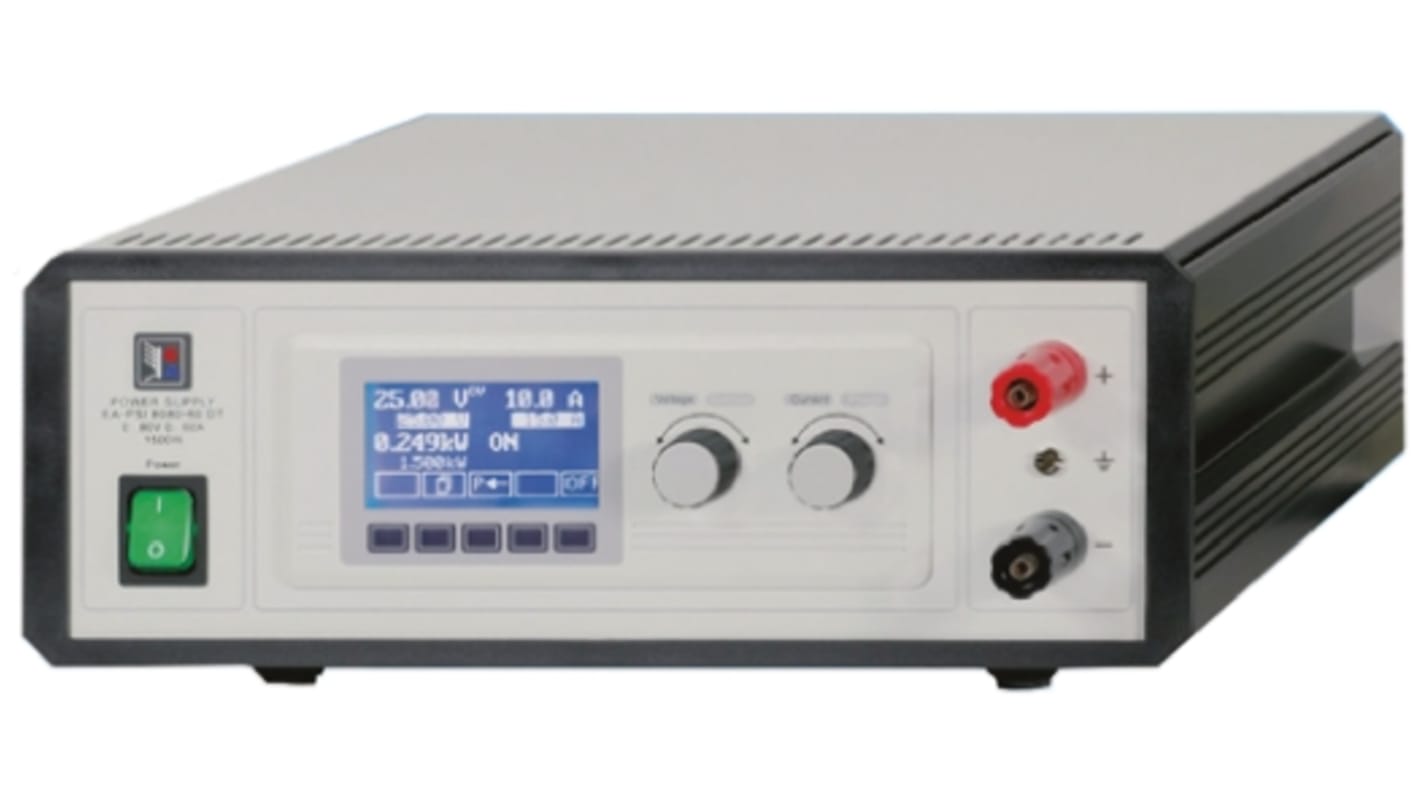 EA-PSI 8080-60 DT | EA Elektro-Automatik Bench Power Supply, 0 → 80V, 0 → 60A, 1.5kW | RS