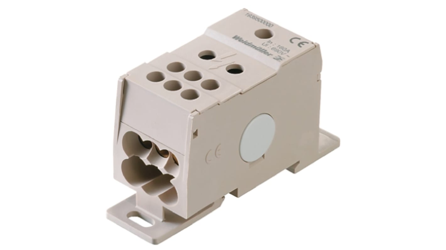 WPDB 70/16 1/6 -1939500000 | Weidmuller W Series Non-Fused DIN Rail Terminal, 16 → 70mm², Double ...