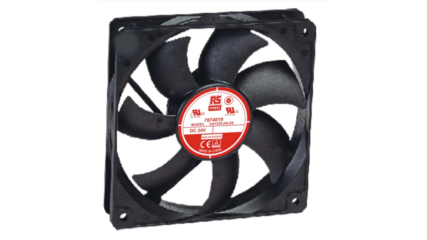 Rs Pro 軸流ファン 電源電圧：24 V Dc Dc 120 X 120 X 25mm Rs