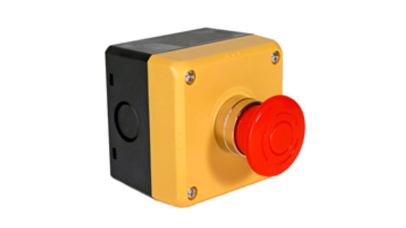 Fb1w Hw4b V402r Idec Hw Series Twist Release Emergency Stop Push
