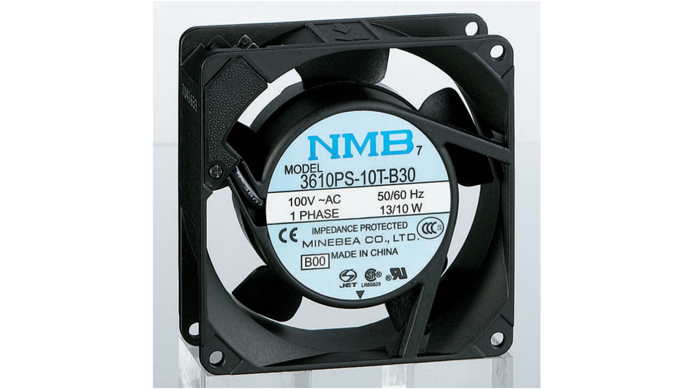 Nmb 軸流ファン 電源電圧：100 V Ac Ac 92 5 X 92 5 X 25mm 3610ps 10t B30 B00 Rs