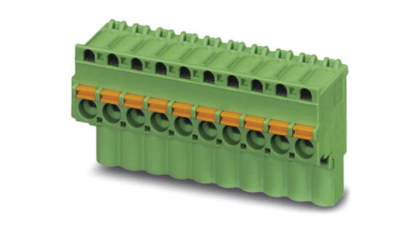 Phoenix Contact, 5mm Pitch, 6 Way, Pluggable Terminal Block, Plug ...