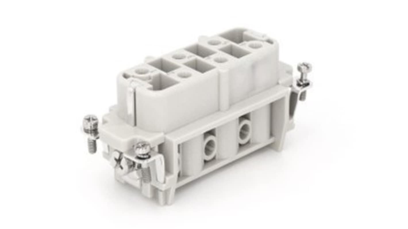 RS PRO Heavy Duty Power Connector Insert, 35A, Female, 6 + p Contacts | RS