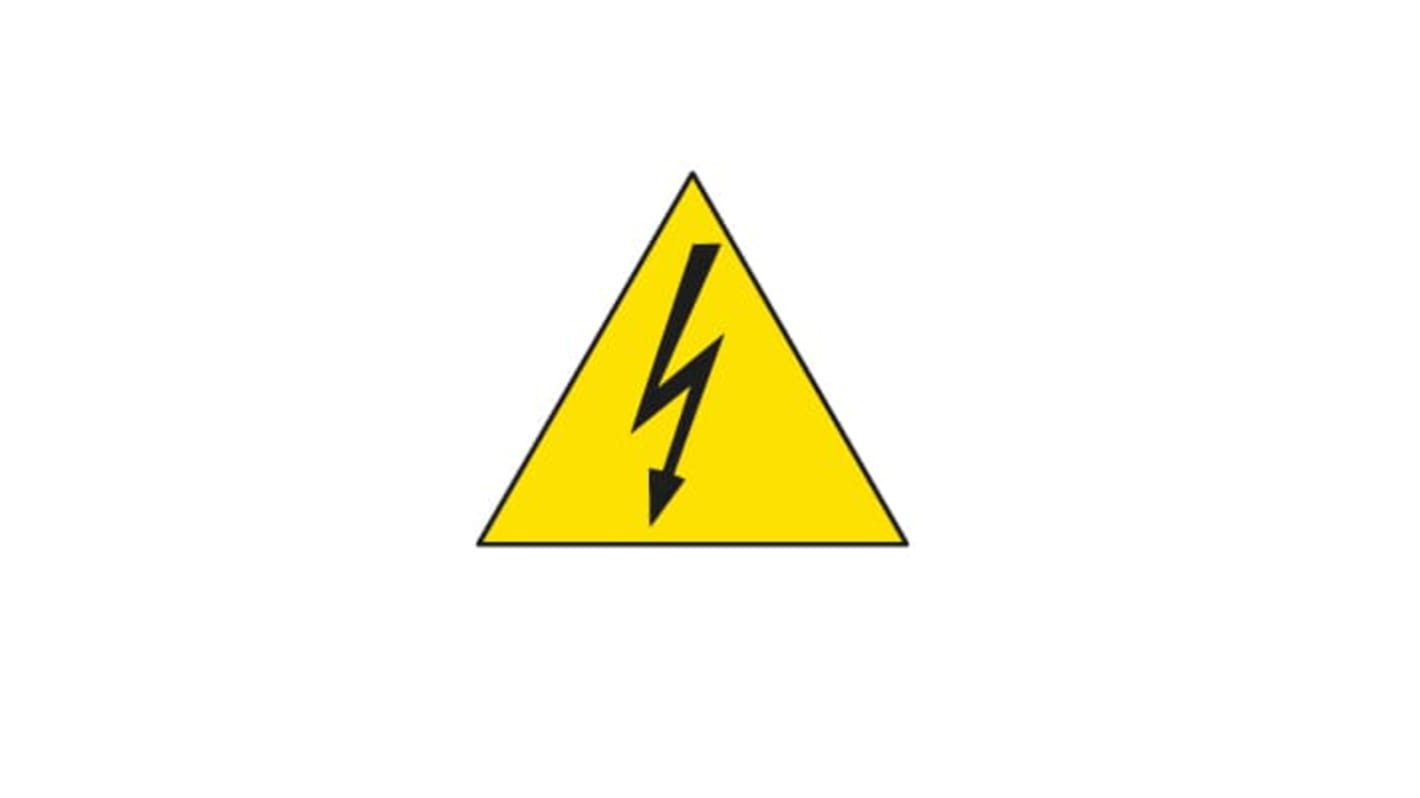 1STQ001039A0000 | ABB Yellow Plastic Safety Labels 20 mm x | RS