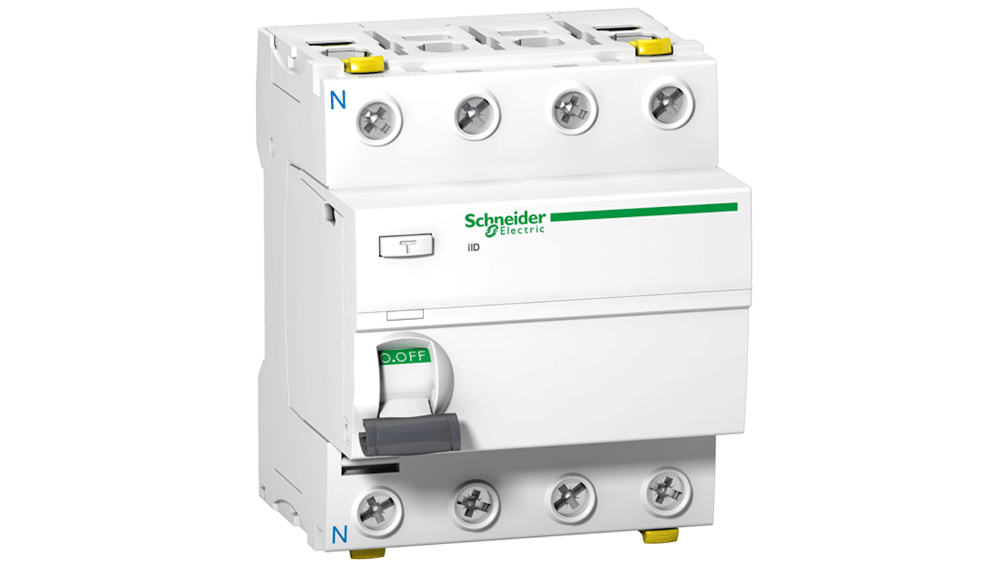 A9z32463 Schneider Electric A9z Rccb 63a 4 Pole 100ma Type A Si