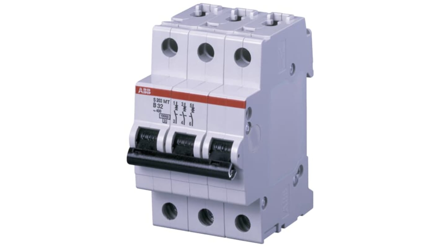 2CDS273006R0537 S203MT-K32 | ABB System Pro M Compact S200MT MCB, 3P, 32A Curve K | RS