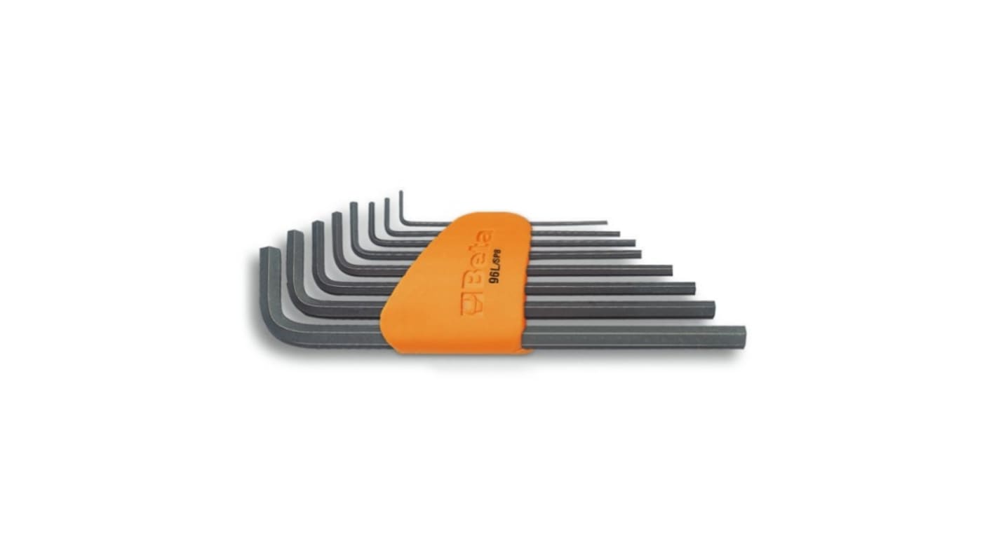 96L SC8 BETA 8 piece L Shape Metric Hex Key Set 2.5 mm 2 mm 3 mm 4 mm 5 mm 6 mm 8 mm 10 mm RS